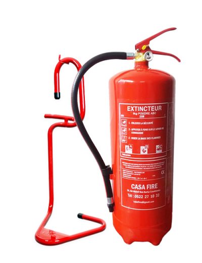 Support extincteur au sol