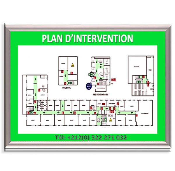 Conception # signalisation de plan d'évacuation incendie