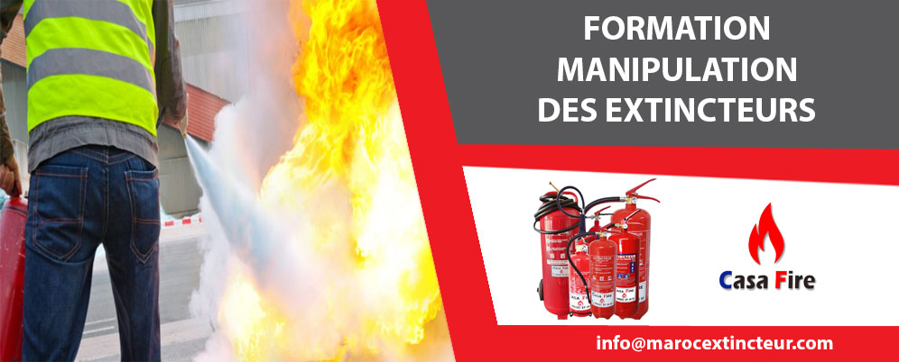 Formation manipulation des extincteurs au Maroc